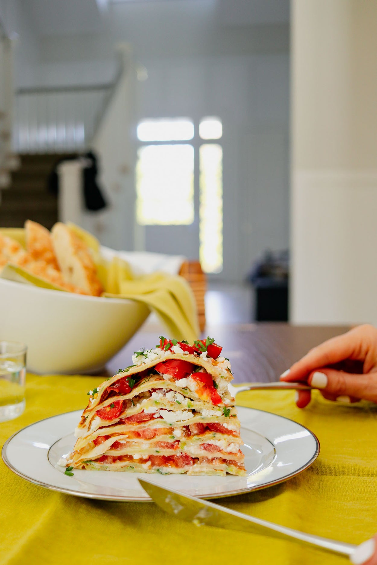 Seven Layer Zucchini Crepe Tower – Fancy Peasant