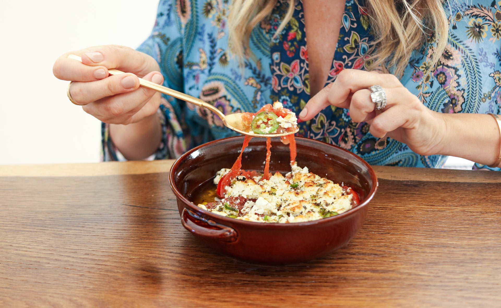 Baked Spicy Feta “Bouyourdi” – Fancy Peasant