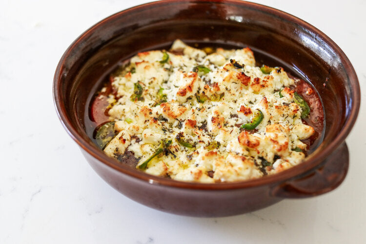 Baked Spicy Feta “Bouyourdi” – Fancy Peasant